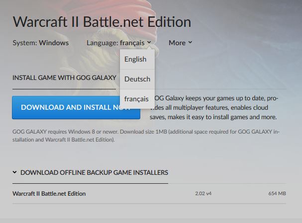 How do I change the game language? – GOG SUPPORT CENTER