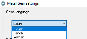 Metal Gear - controls and language settings – GOG SUPPORT CENTER